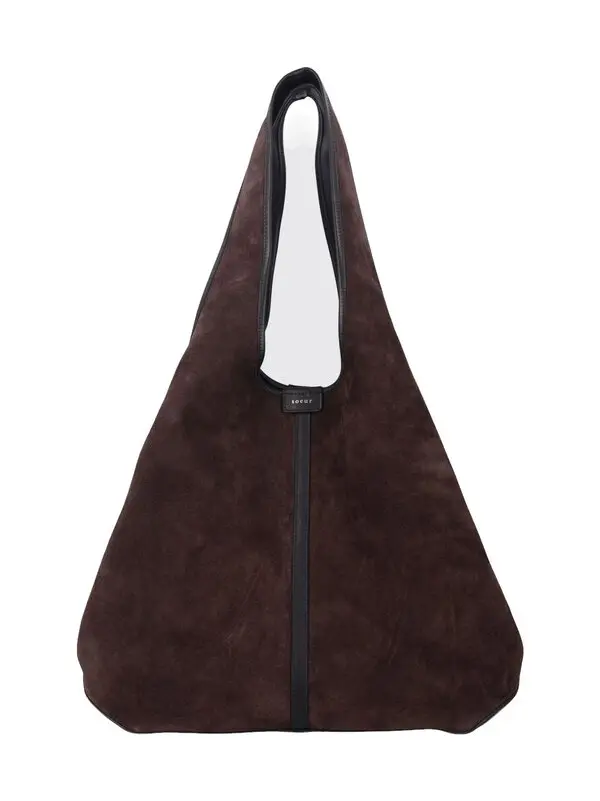 Soeur Suede Handbag - Brown