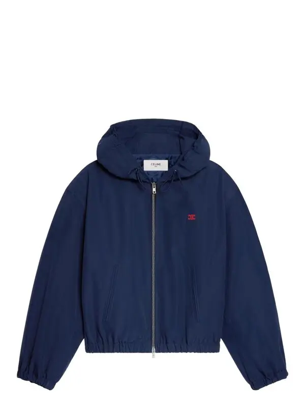 Celine Zip-up Hooded Jacket - Blue