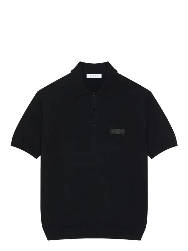 Givenchy Knit Polo Shirt - Black