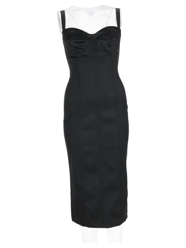 Dolce & Gabbana Bustier Mini Dress - Black