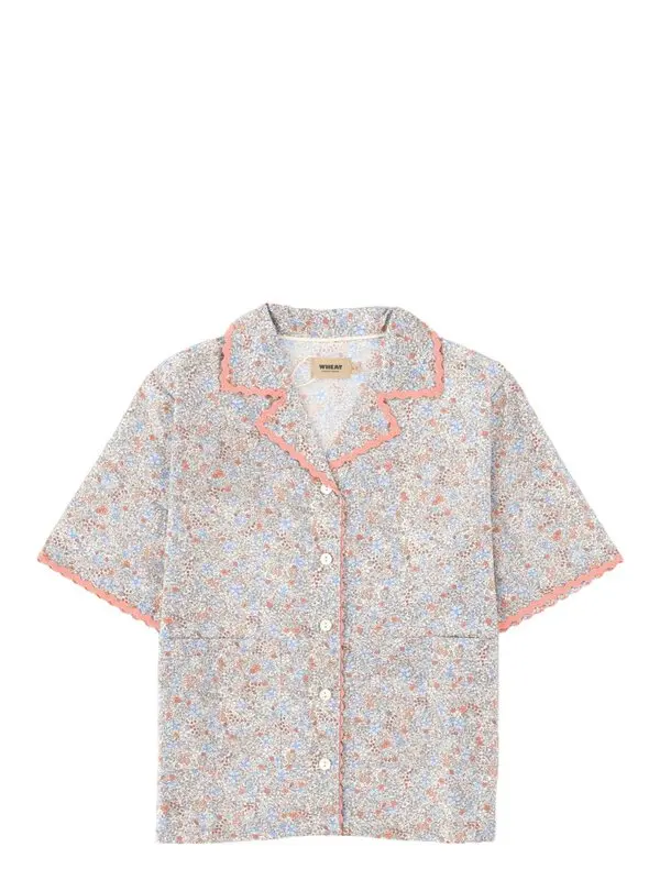 WHEAT Mini Short Sleeve Vilma Shirt - Grey
