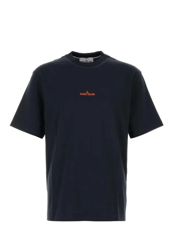 Stone Island 100% Cotton T-shirt - Blue