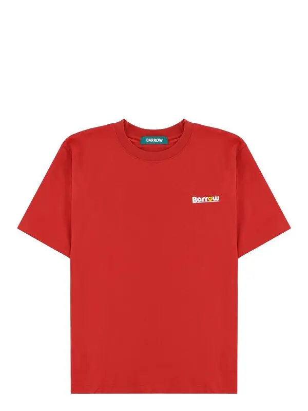 BARROW Logo E Stamp T-shirt - Red