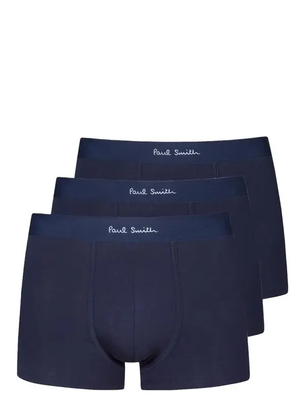 Paul Smith 3-pack Organic Cotton Boxer Shorts - Blue
