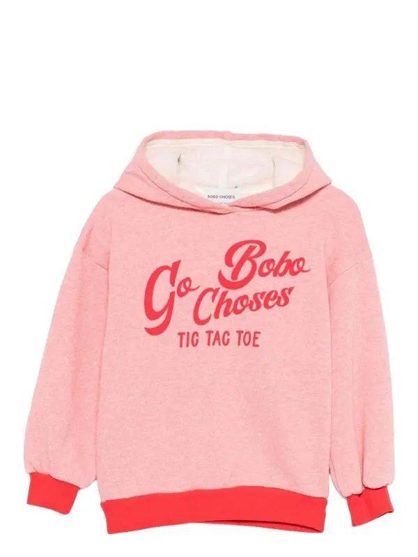 BOBO CHOSES Tic Tac Toe Logo" Sweatshirt - Red