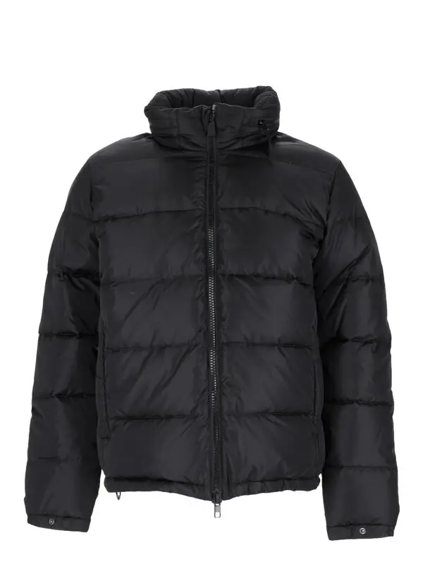 Aspesi Quilted Zip-up Puff Jacket - Black