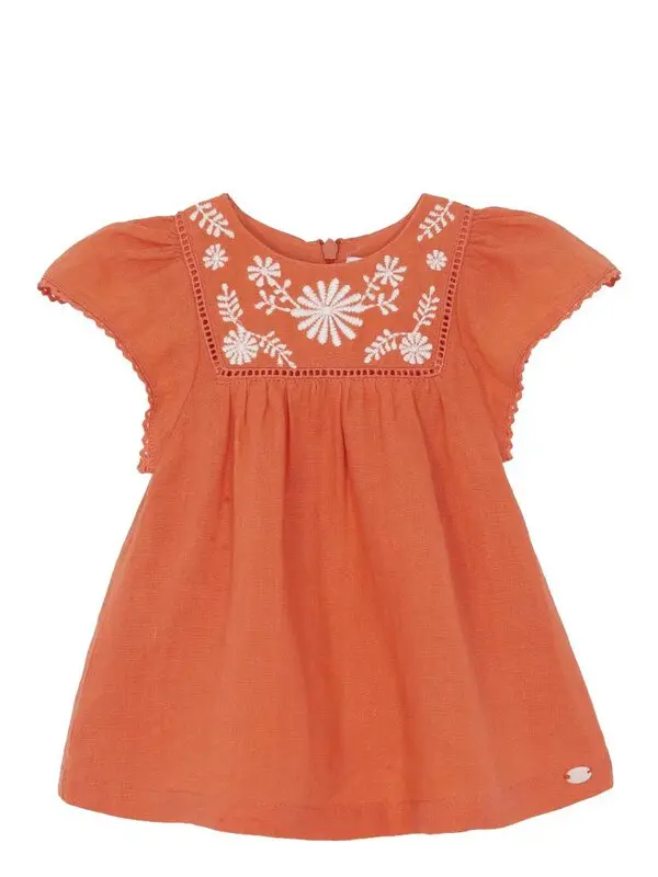 TARTINE ET CHOCOLAT Embroidered Cotton Dress - Multicolour