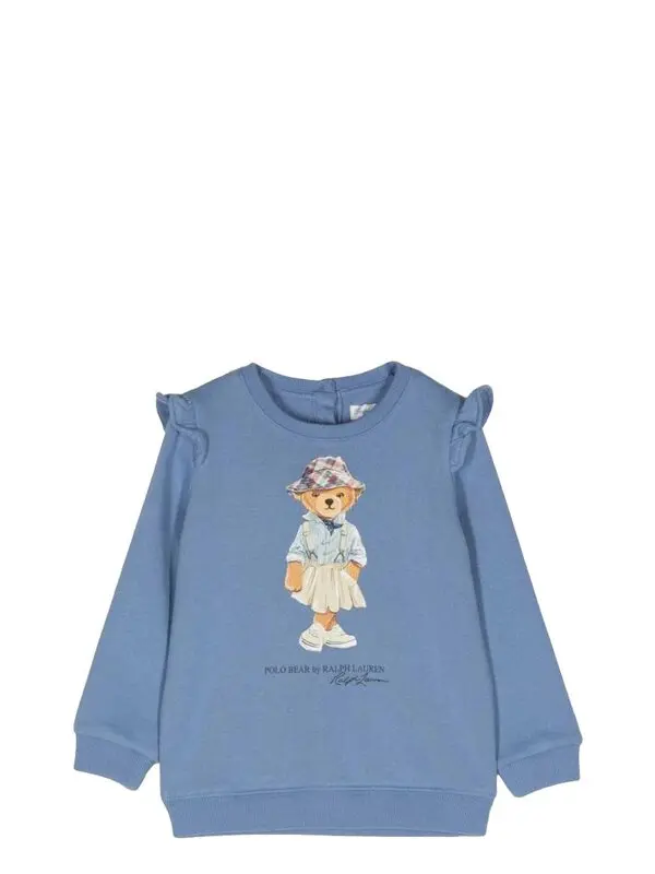 Polo Ralph Lauren Crewneck Sweatshirt With Graphic Detail - Blue