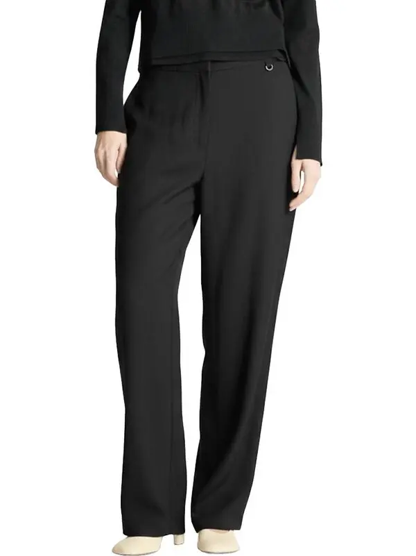 SAINT ART Dinah Matte Charmeuse Pants - Black