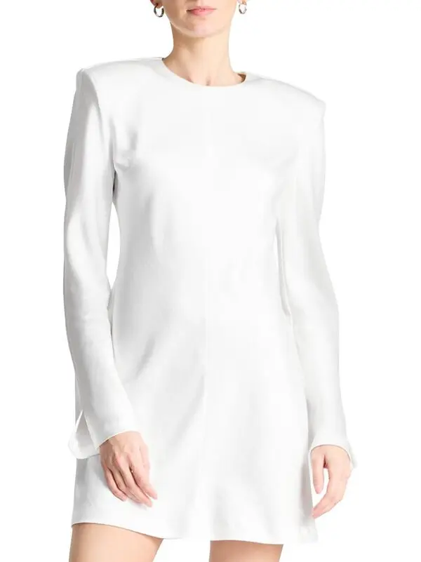 SAINT ART Salma Bias Cut Mini Dress - White