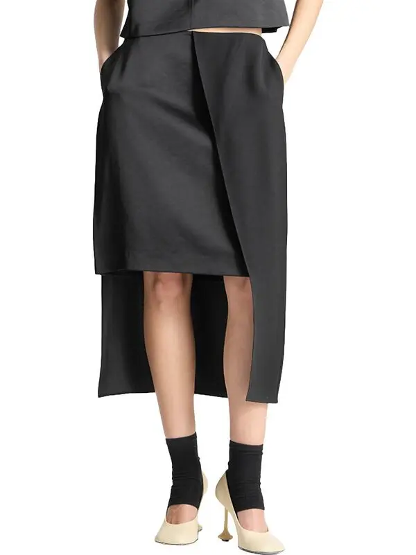 SAINT ART Lorne High/low Skirt - Black