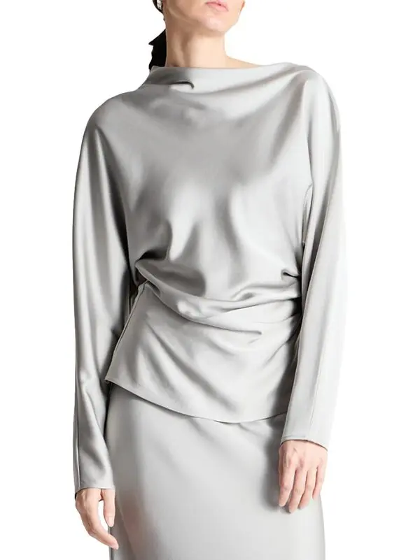 SAINT ART Ida Draped Top - Paloma