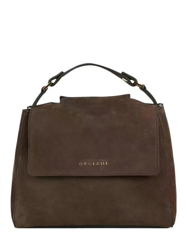 Orciani Leather Tote Bag - Brown