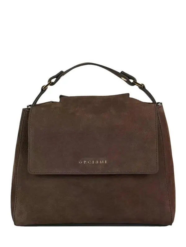 Orciani Leather Tote Bag - Brown