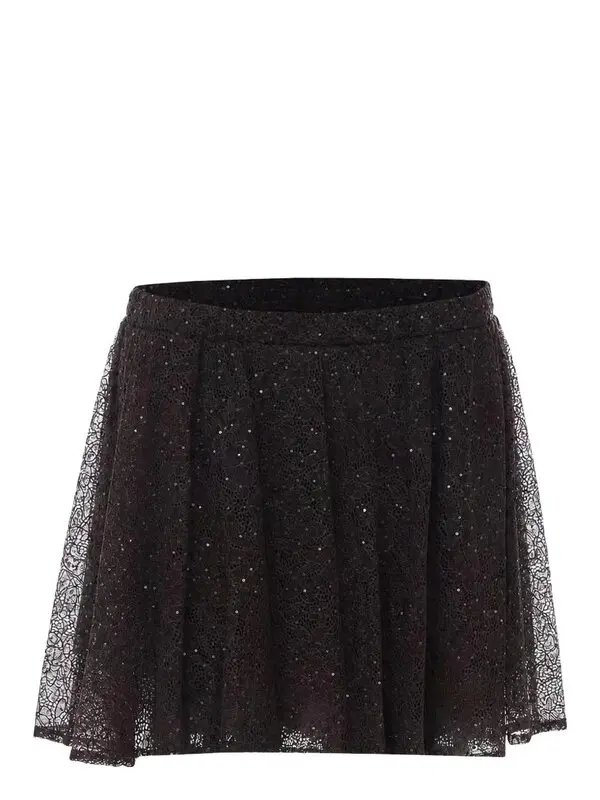 TWINSET Sequin-embellished Mini Skirt - Brown