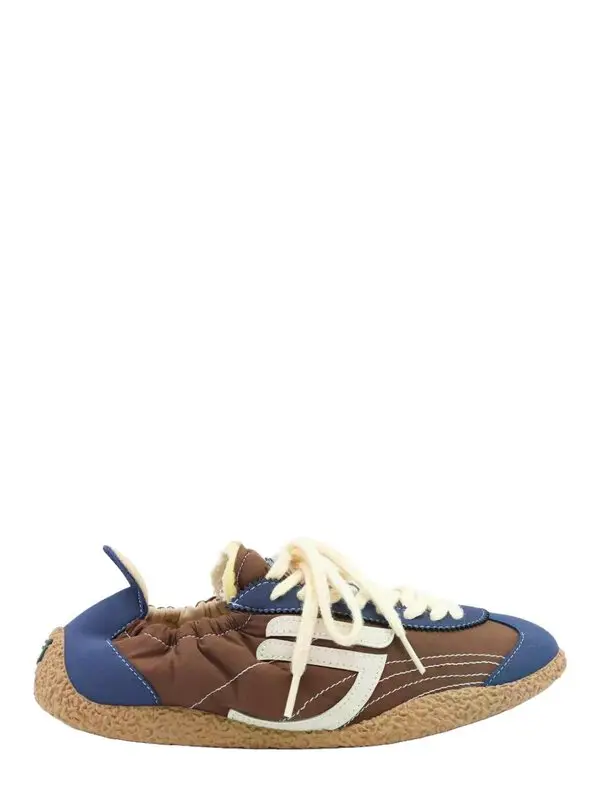 PURAAI Panelled Logo-patch Sneakers - Brown