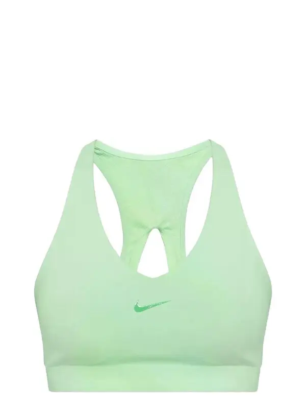 Nike Logo-print Racerback Sports Bra - Green