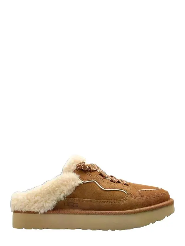 UGG Lowmel Shearling-trim Slippers - Brown
