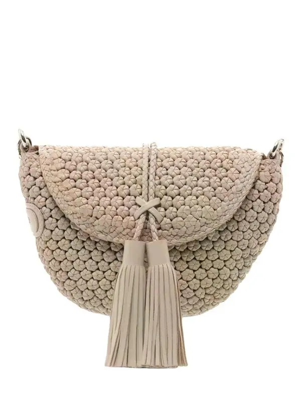 LOTTUSSE Woven Leather Shoulder Bag - Neutrals
