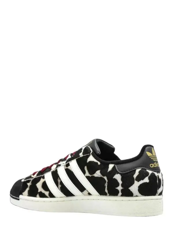 Adidas Superstar Ii Cow Print Sneakers - Black