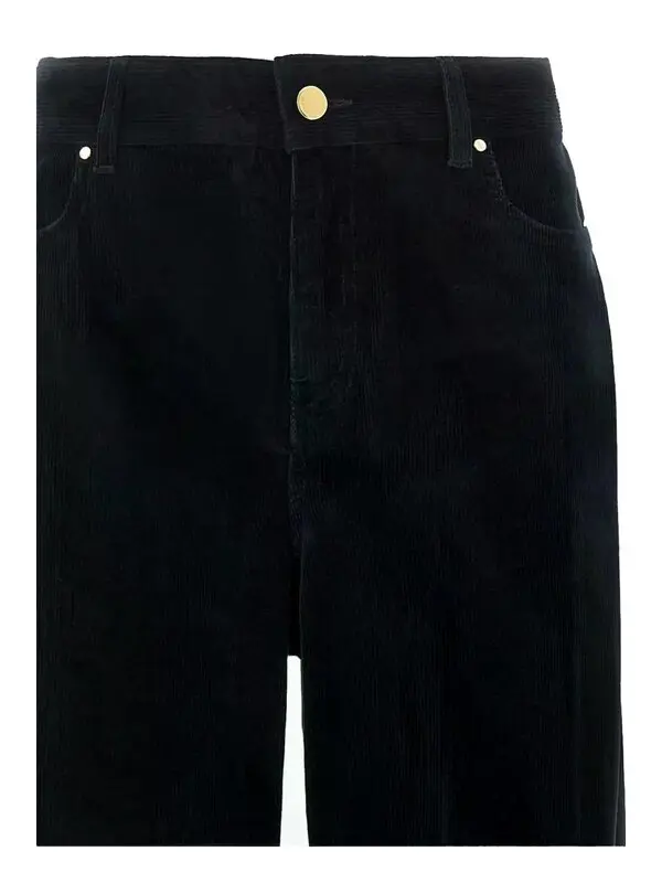 Max Mara Corduroy High-waisted Trousers - Blue
