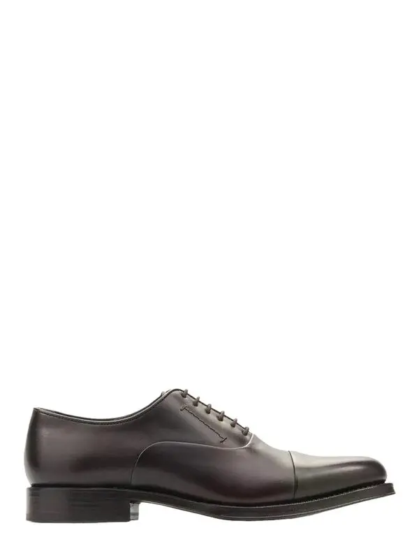 LOTTUSSE Premium Goodyear-welted Cap-toe Oxford Shoes - Brown