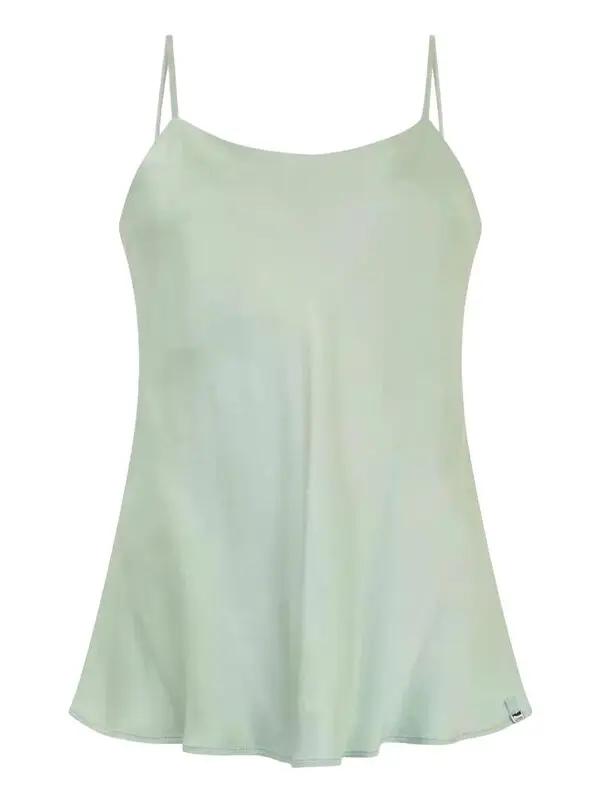 Herno Satin-finish Scoop-neck Blouse - Green