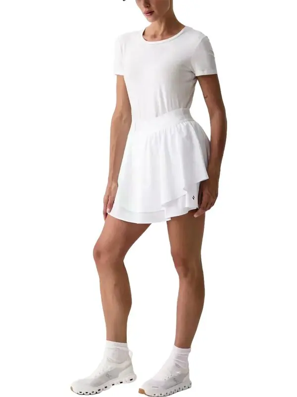 Sketchers Sport Court Layered Ruffled Skort - White
