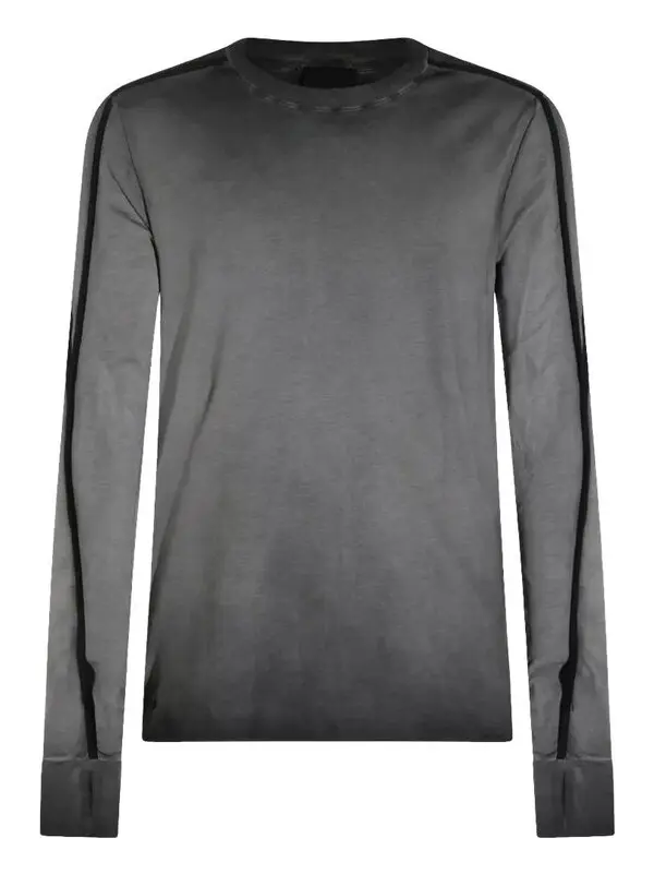 THOM KROM Contrast-tape Long-sleeve T-shirt - Grey
