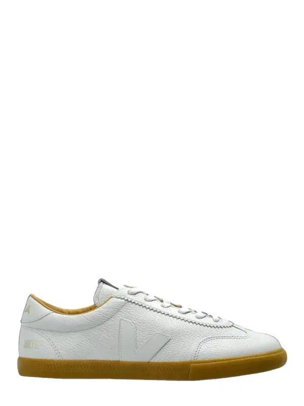 VEJA Signature Grained-leather Sneakers - White