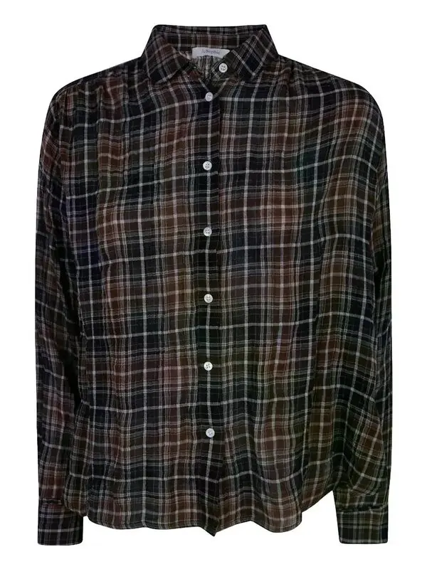 JCSOPHIE Check Cotton Shirt - Brown