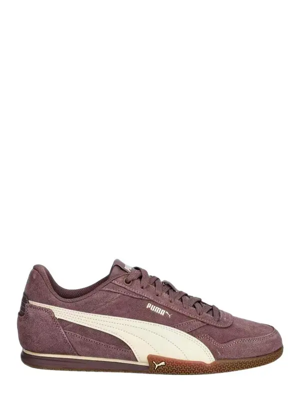 PUMA Bella Donna Logo-patch Calf Suede Sneakers - Black