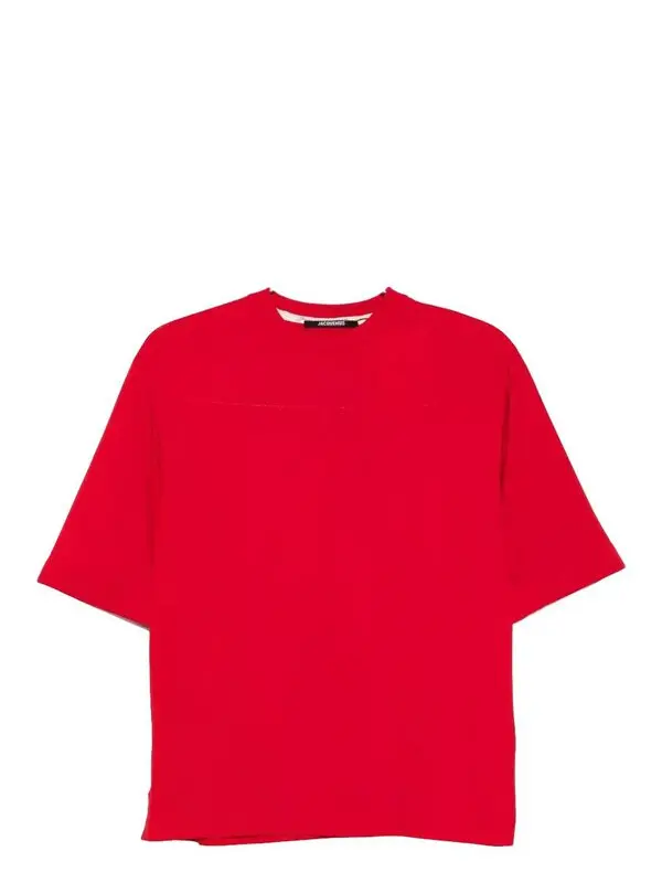 Jacquemus Rond Carre Logo-patch T-shirt - Red