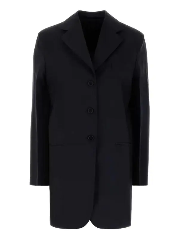 JIL SANDER Single-breasted Notched-lapel Coat - Black