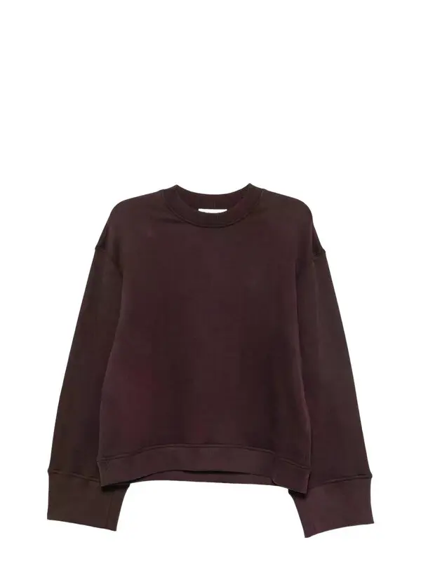 THE FRANKIE SHOP Talia Crew-neck Sweatshirt - Brown