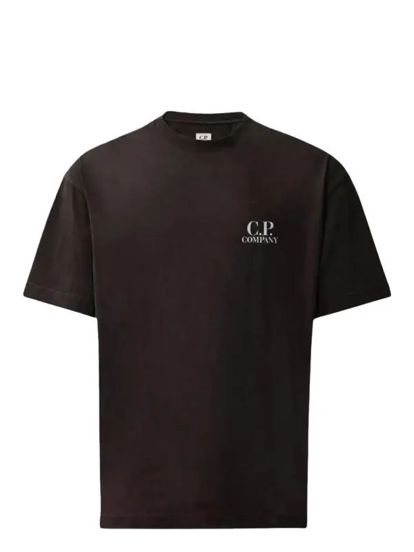 C.P. COMPANY Logo-print T-shirt - Black