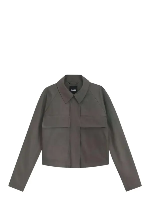 BOSS Relaxed-fit Cotton Denim Jacket - Brown