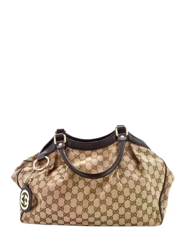 Gucci Sukey Gg Canvas Medium Tote Bag - Brown