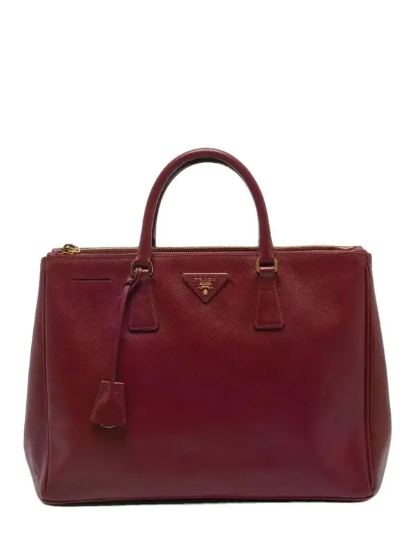 Prada Saffiano Leather Tote Bag - Red