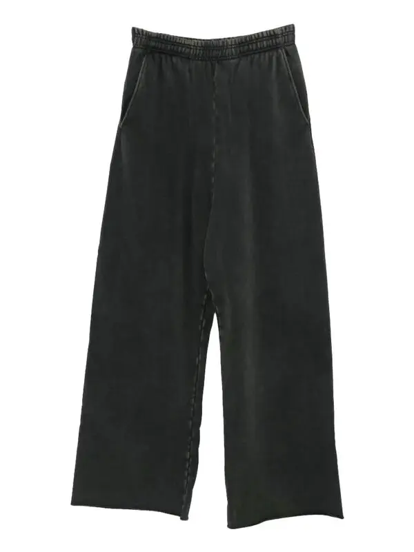 ENTIRE STUDIOS Faded Effect Elasticated Waist Track Pants - Black