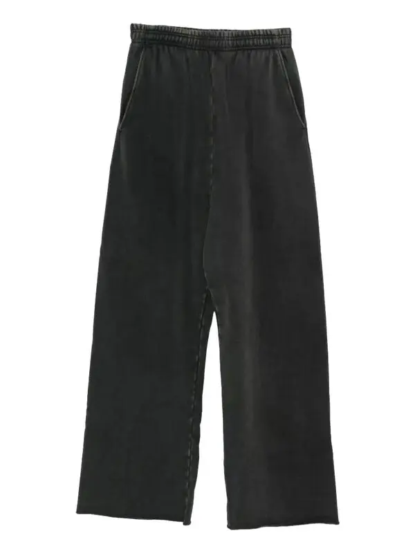 ENTIRE STUDIOS Faded Effect Elasticated Waist Track Pants - Black