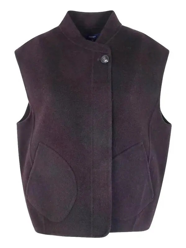 Soeur Adeline High-neck Gilet - Brown