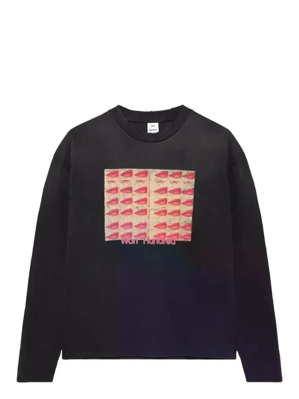 WON HUNDRED Steven Kisses Long-sleeve T-shirt - Black
