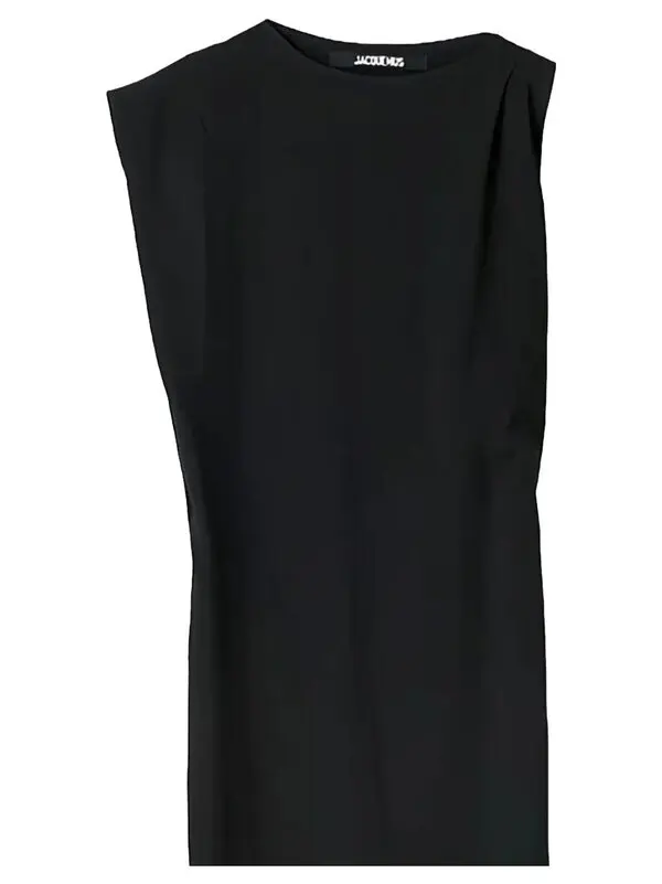 Jacquemus The Drap Longue Dress - Black