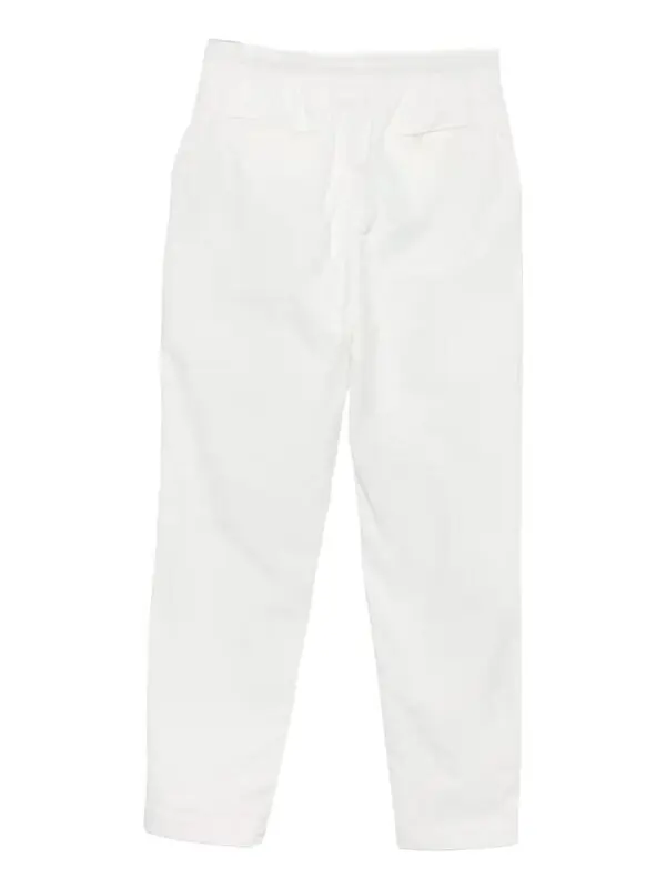 Eleventy Corduroy Drawstring Waist Trousers - White
