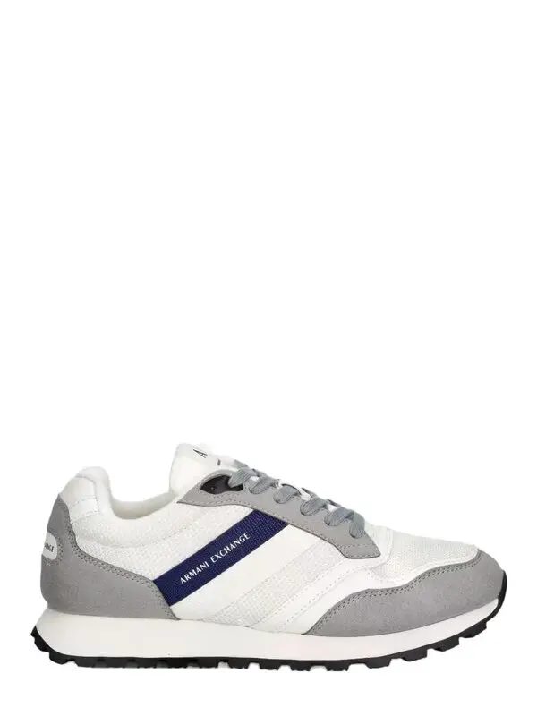 Armani Exchange Low-top Sneakers With Logo Print - White