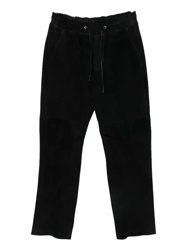 GIORGIO BRATO Drawstring Waist Trousers - Black