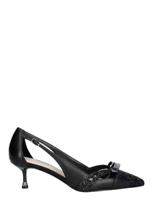 Liu Jo Glitter Cut-out Pumps - Black