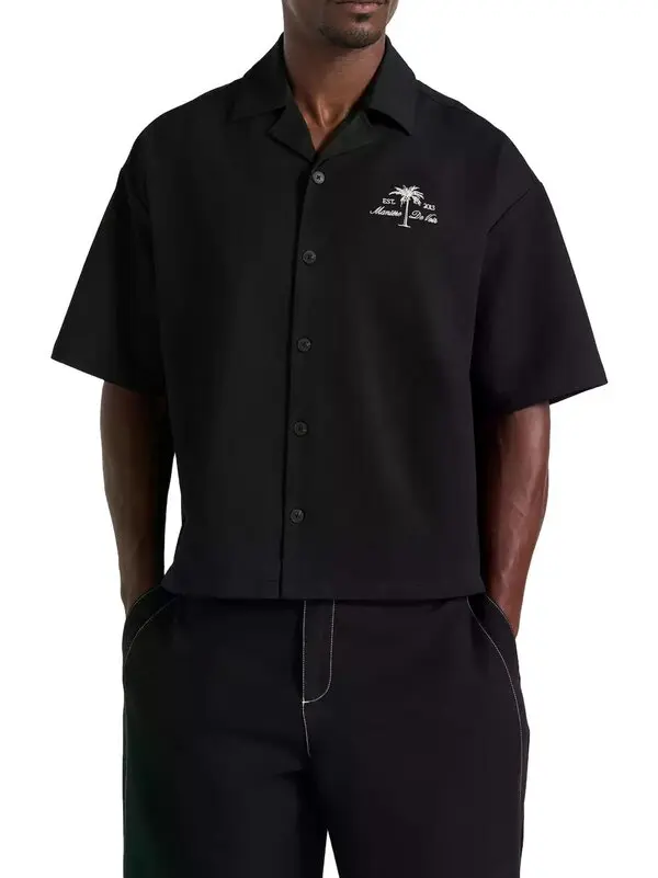 Manière De Voir Alexis Boxy Shirt - Black
