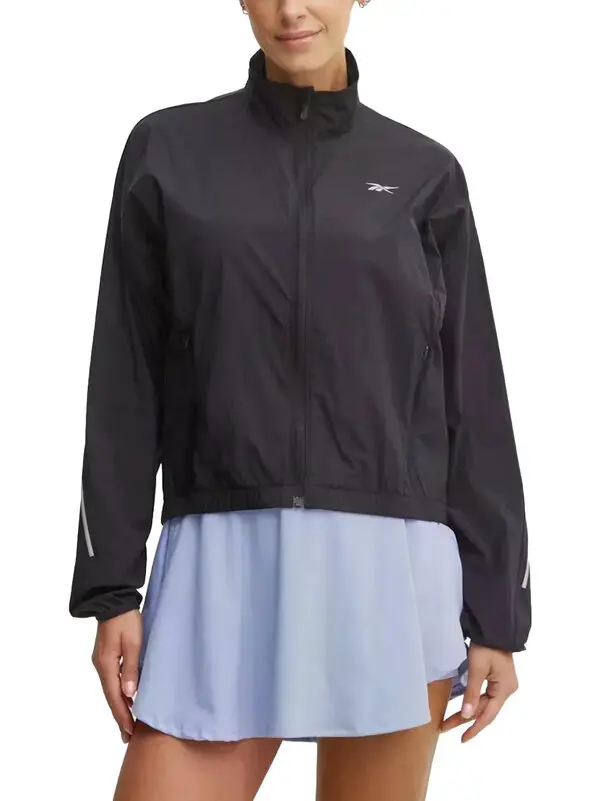 REEBOK Speed Logo-print Zip-up Jacket - Black